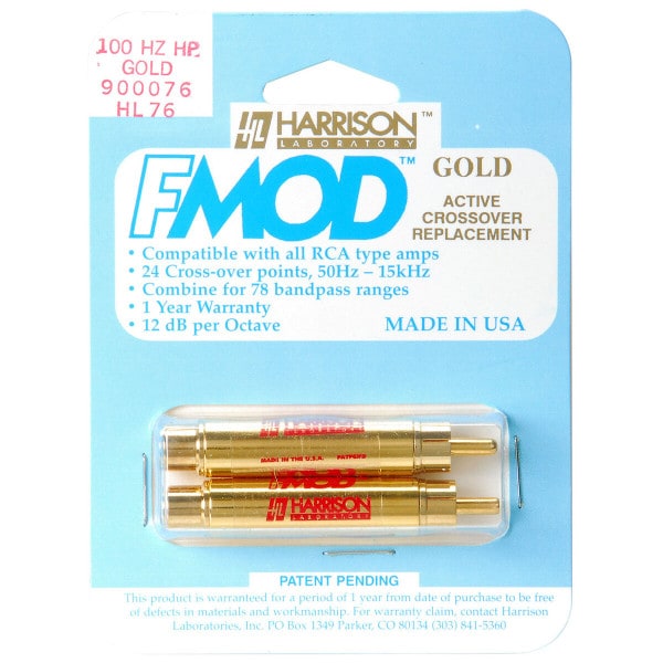 Harrison Labs FMOD Inline Crossover Pair 100 Hz High Pass RCA Harrison Labs FMOD Inline Crossover Pair 100 Hz High Pass RCA